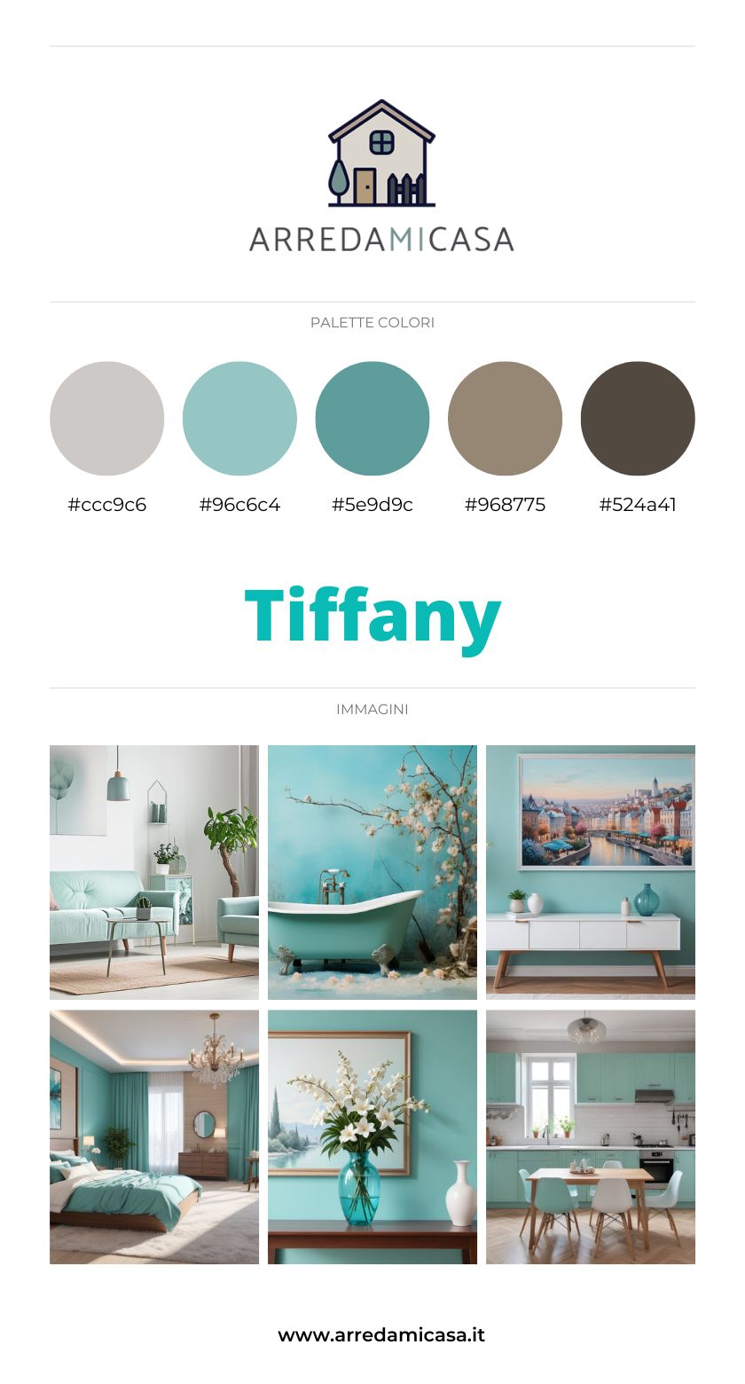 Color Tiffany da abbinare in casa tra pareti, mobili e tessili ...